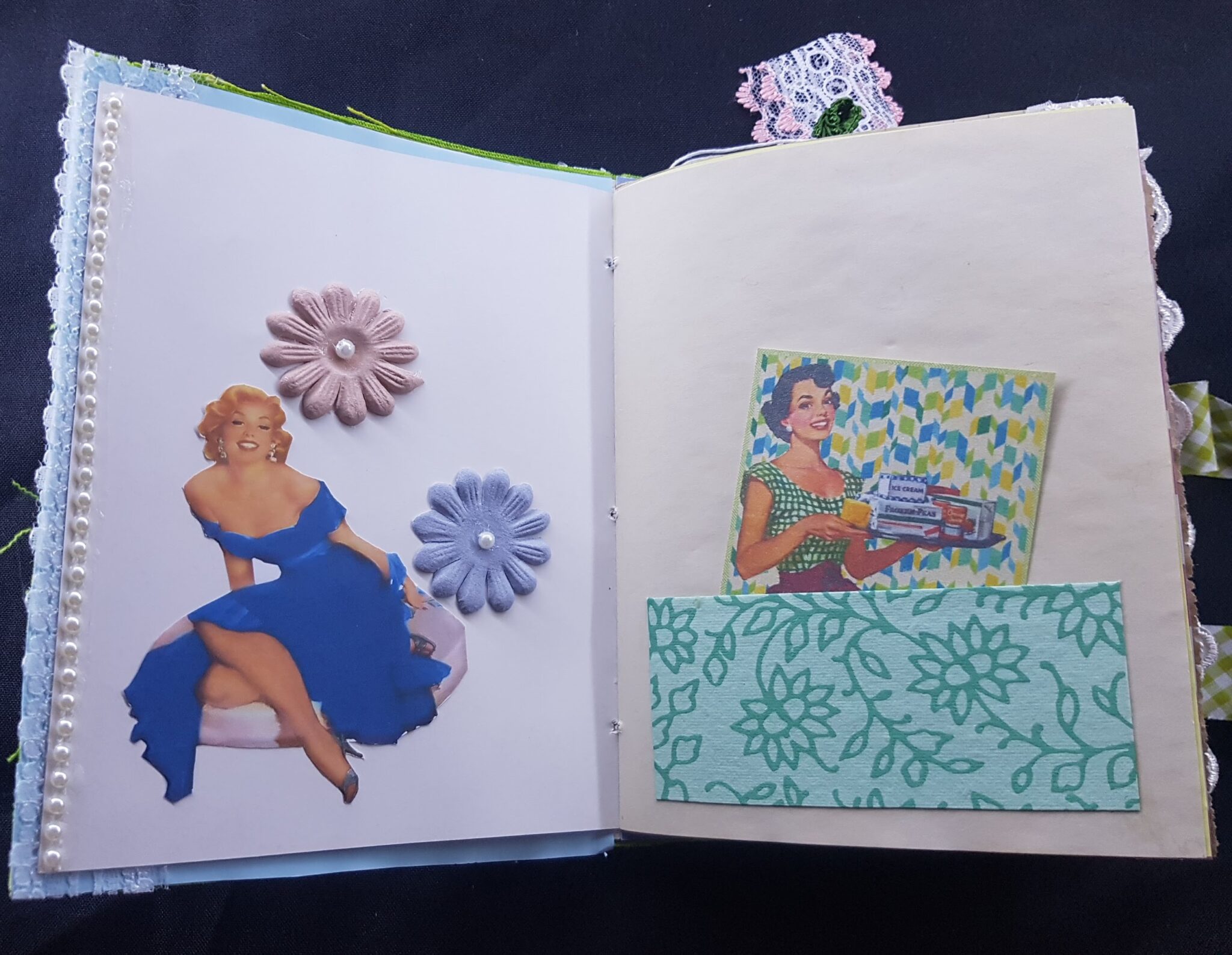 flip Through - Retro 1950s Junk Journal - Kelly's Crafty Corner