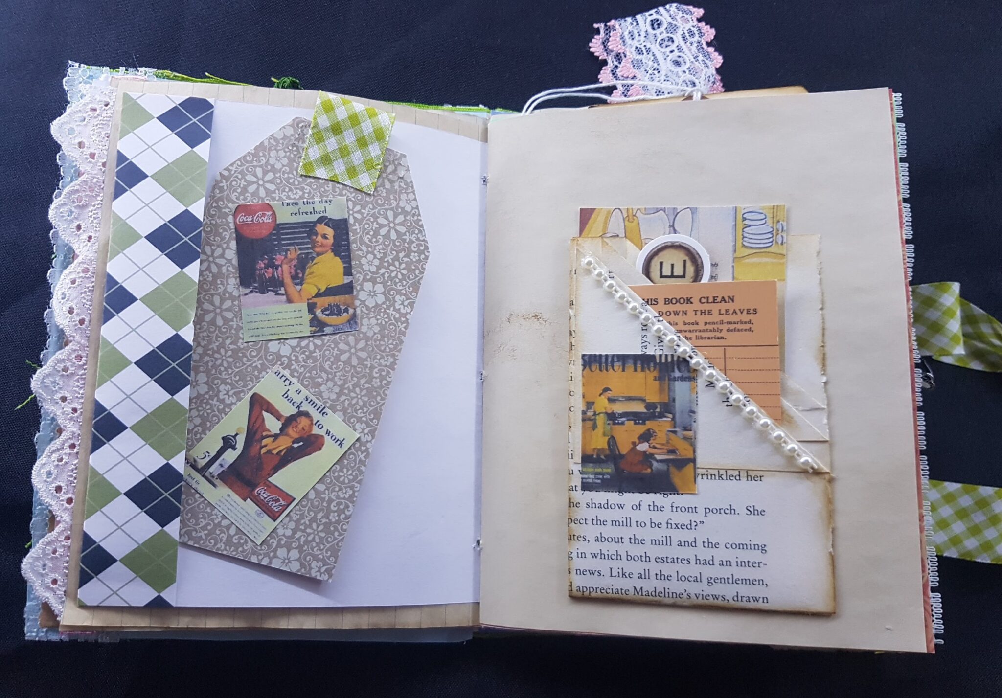 flip Through - Retro 1950s Junk Journal - Kelly's Crafty Corner