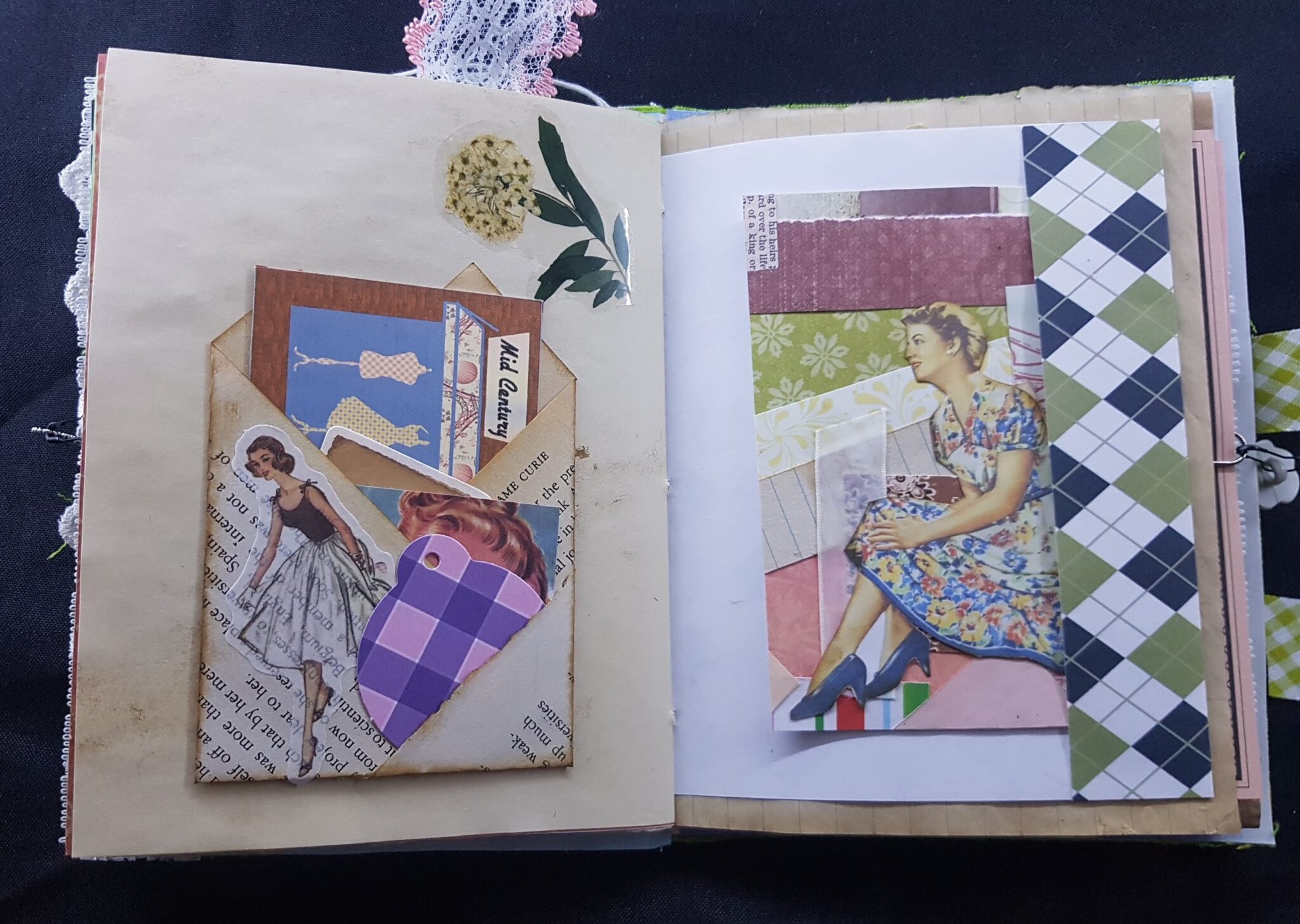flip Through - Retro 1950s Junk Journal - Kelly's Crafty Corner